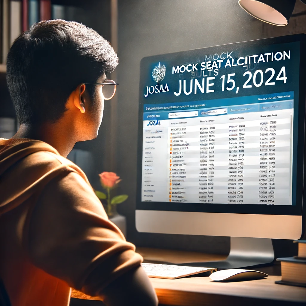 JoSAA Mock Seat Results Released Today: A Big Day for Students josaa.nic.in