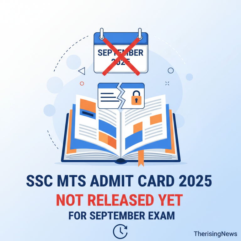 SSC MTS Admit Card 2025 Not Released Yet for September Exam