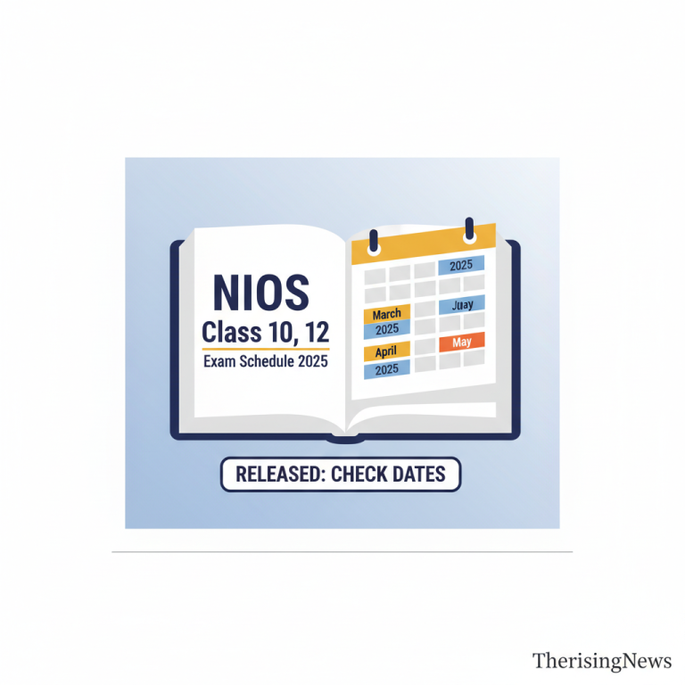 NIOS Class 10, 12 Exam Schedule 2025 Released: Check Dates