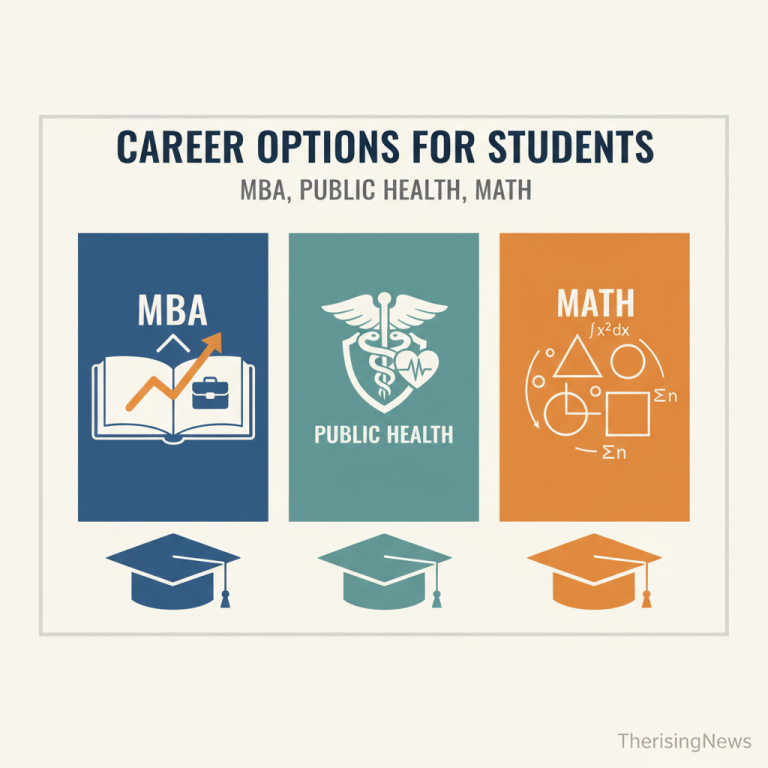 Career Advice for Students: MBA, Public Health, Math Options