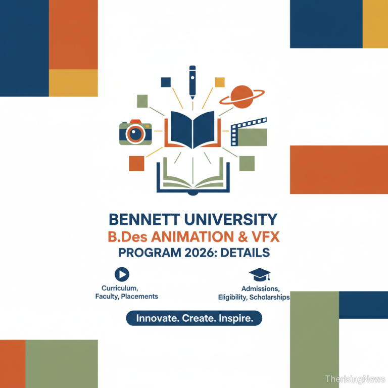 Bennett University B.Des Animation and VFX Program 2026: Details